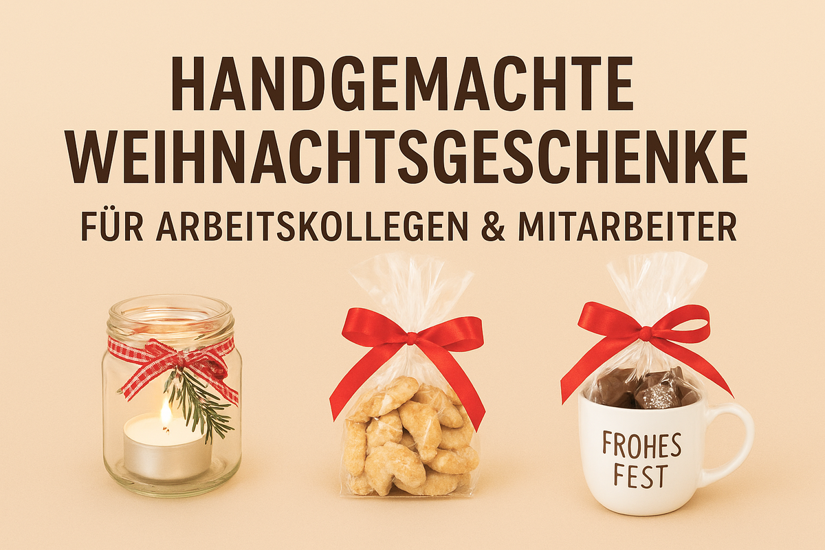 Handgemachte Weihnachtsgeschenke für Kollegen & Mitarbeiter – 3 kreati ...